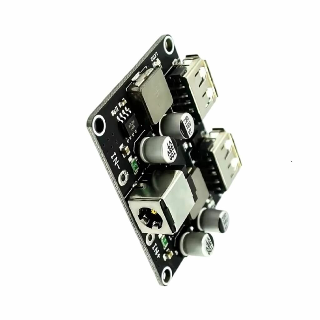 USB QC3.0 QC2.0 Адаптер зарядки Понижающий модуль 6-32V 9V 12V 24V, - Двусторонняя быстрая зарядка