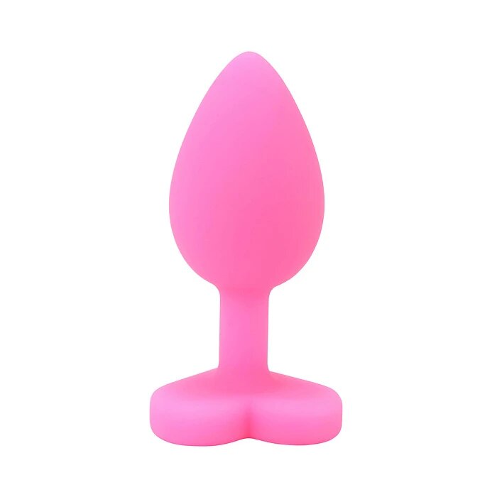 Анальная пробка «Anal Heart Pulse Glow» светящаяся в темноте, S