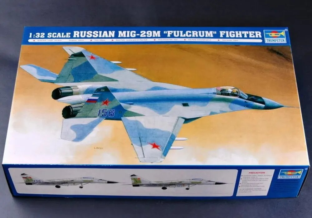 Сборная модель самолета Trumpeter 1/32 Российская МиГ-29М Fulcrum Истребитель - 300 деталей
