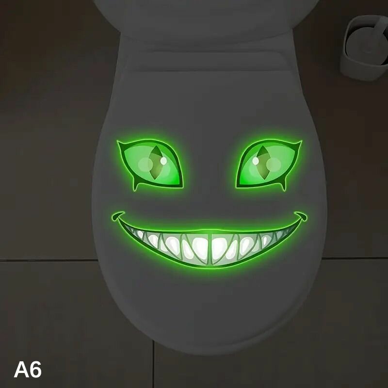 Светящаяся наклейка на унитаз