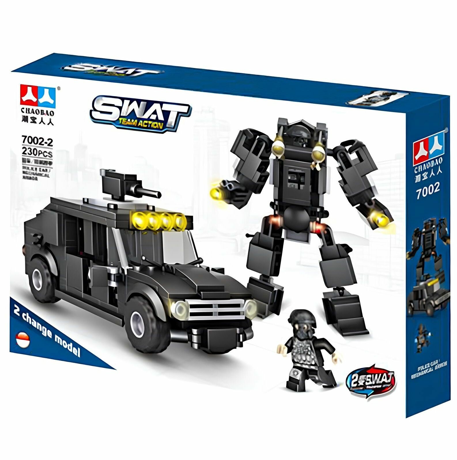 Конструктор Chaobao SWAT Team Action / Спецназ совместим с конструкторами лего (230 деталей) #7002-2