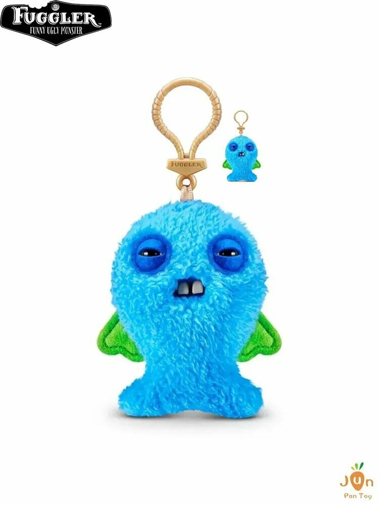 Spin Master Fuggler Series 5 Keyrings Cod Father / Детская голубая плюшевые игрушки-рыбка, брелок на сумку, высотой 13 см, подходит для детей от 4 лет и старше