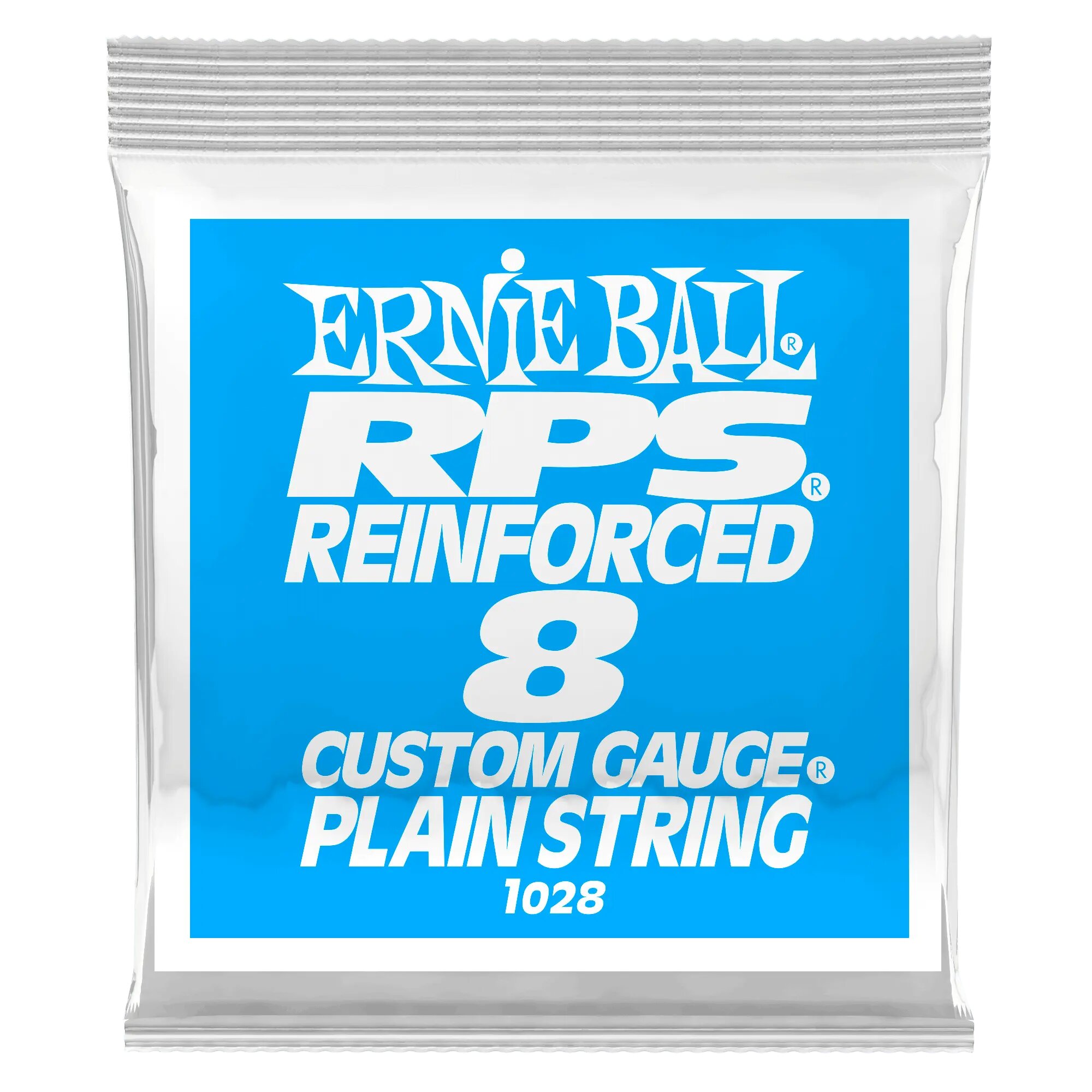 Струна для акустической и электрогитары Ernie Ball P01028, сталь, калибр 8