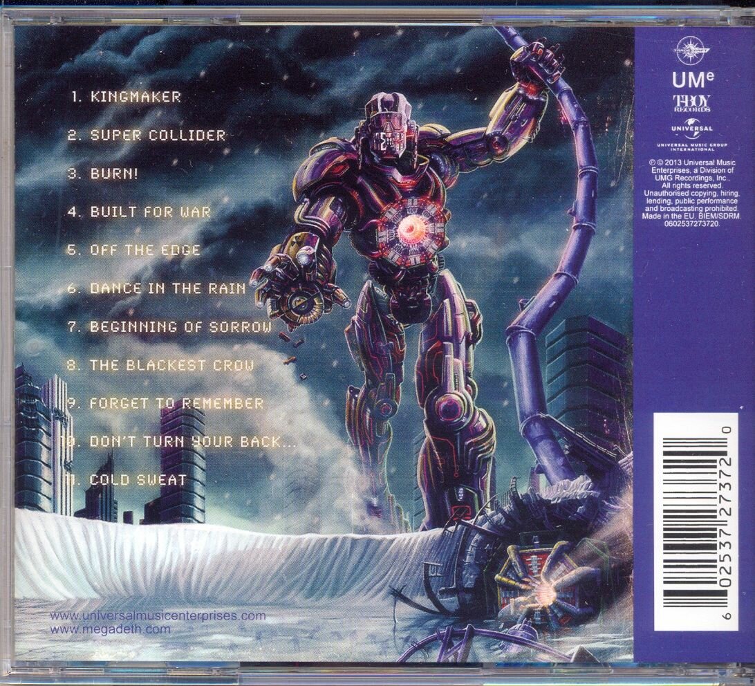 MEGADETH - Super Collider 2013 г. Компакт диск — фото 1
