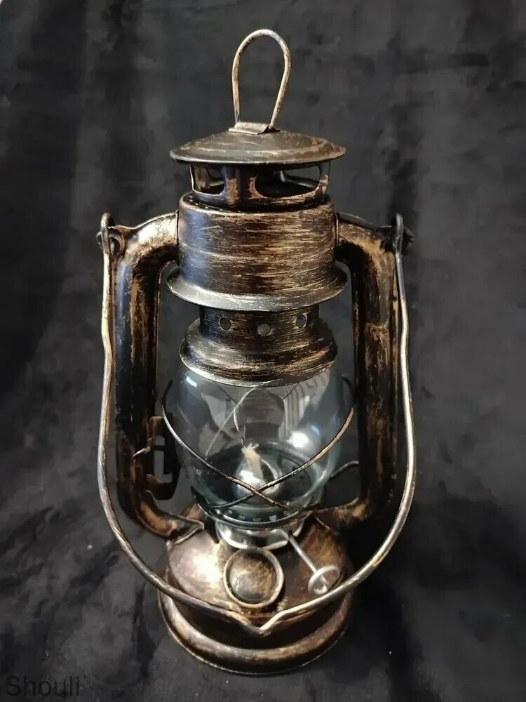 Керосиновая лампа "Летучая мышь" , 24 см, 300мл для дома, дачи, кемпинга, Ретро, Винтаж.