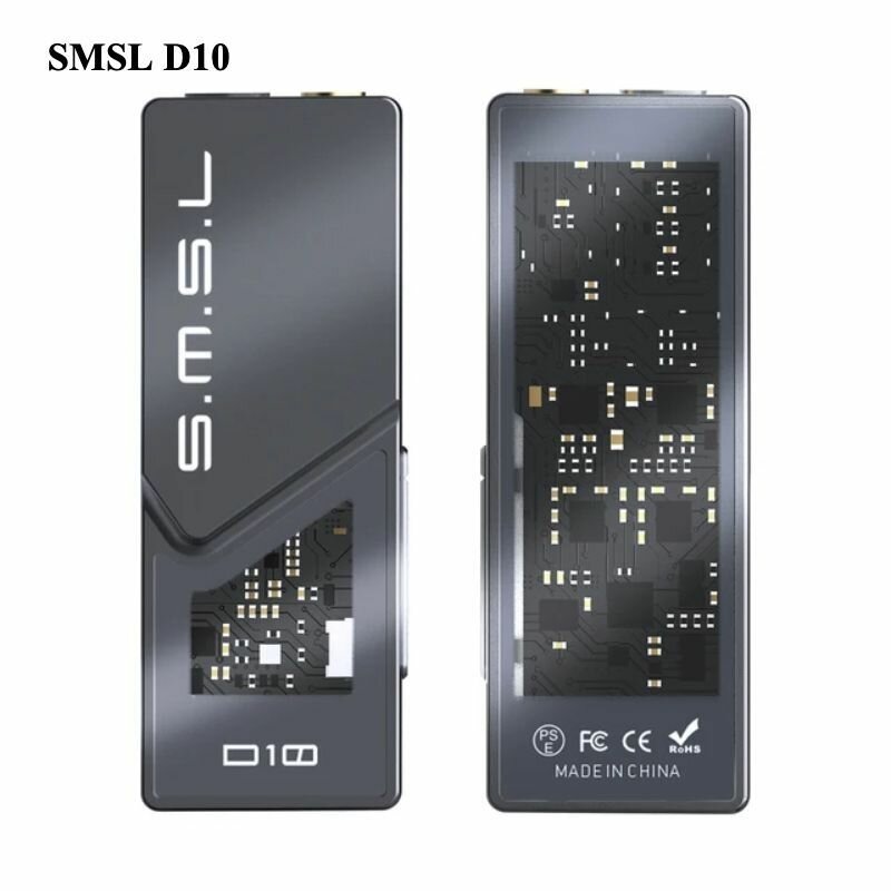 SMSL D10 Портативный Usb сбалансированный ЦАП цифровой музыкальный аудио усилитель для наушников