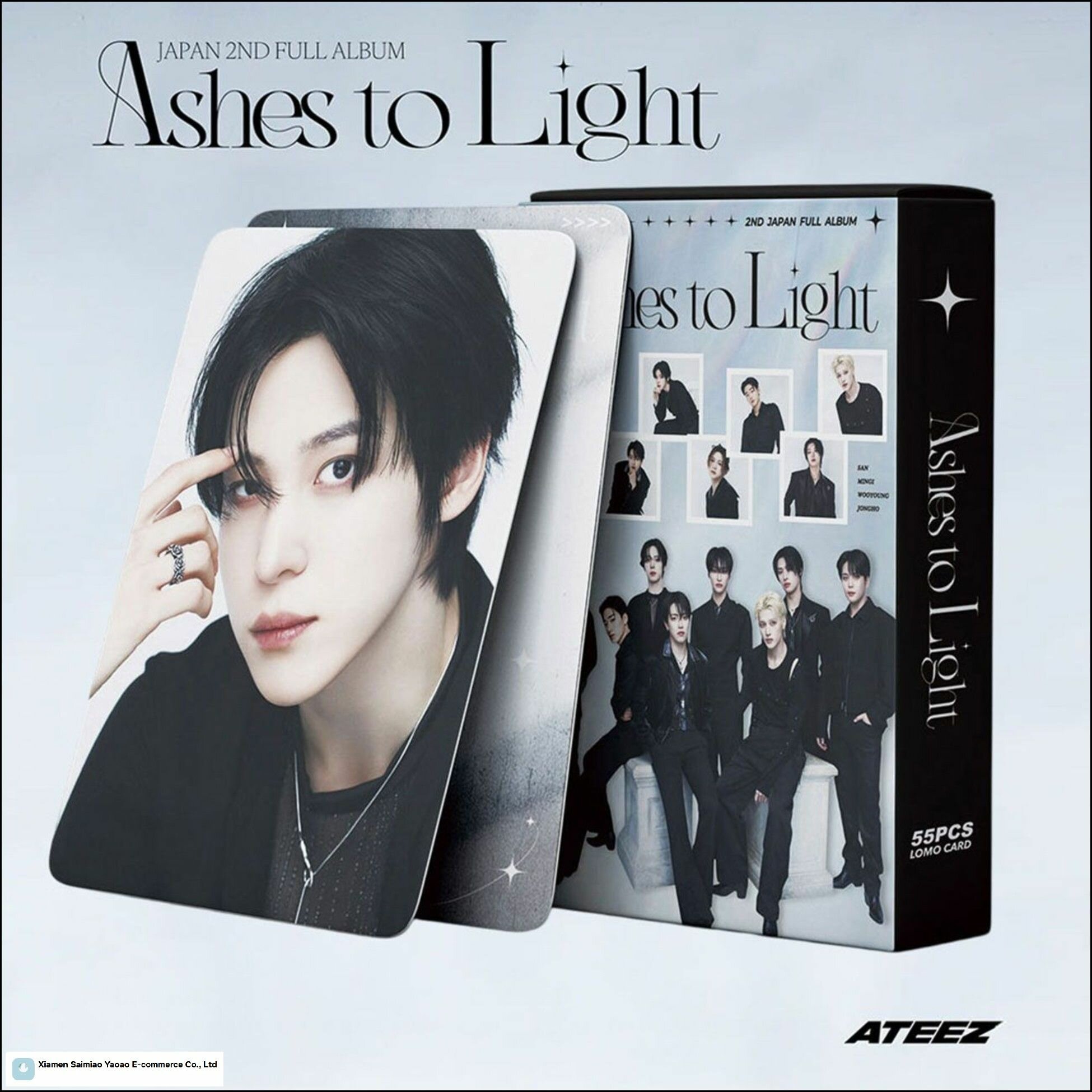 VOFIRROB ATEEZ LOMO Cards 55 шт. 2-й полноформатный японский альбом Ashes To Light, поздравительный постер, подарок айдолу