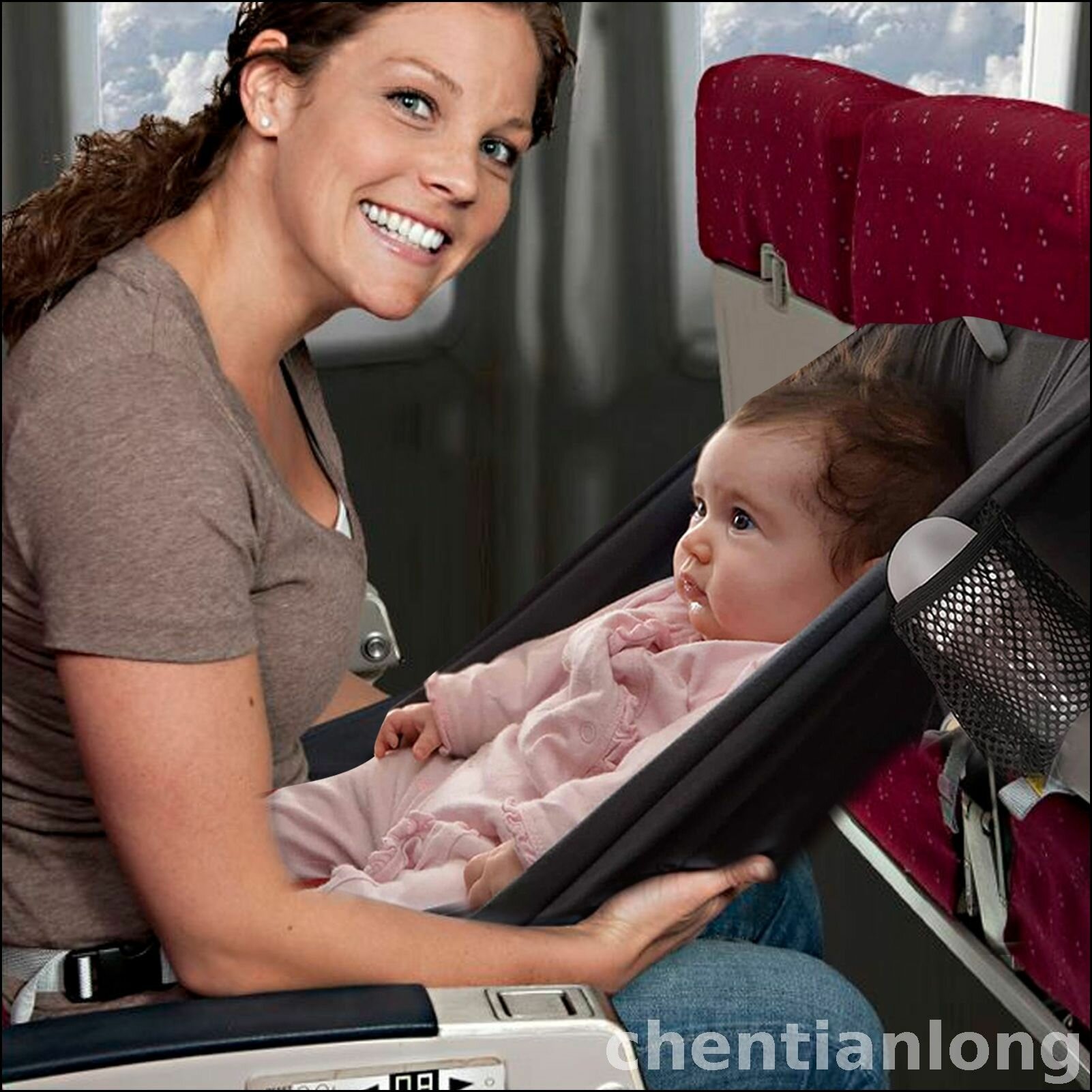 Гамак детский в самолет, предназначенный младенцев 73 x 41cm