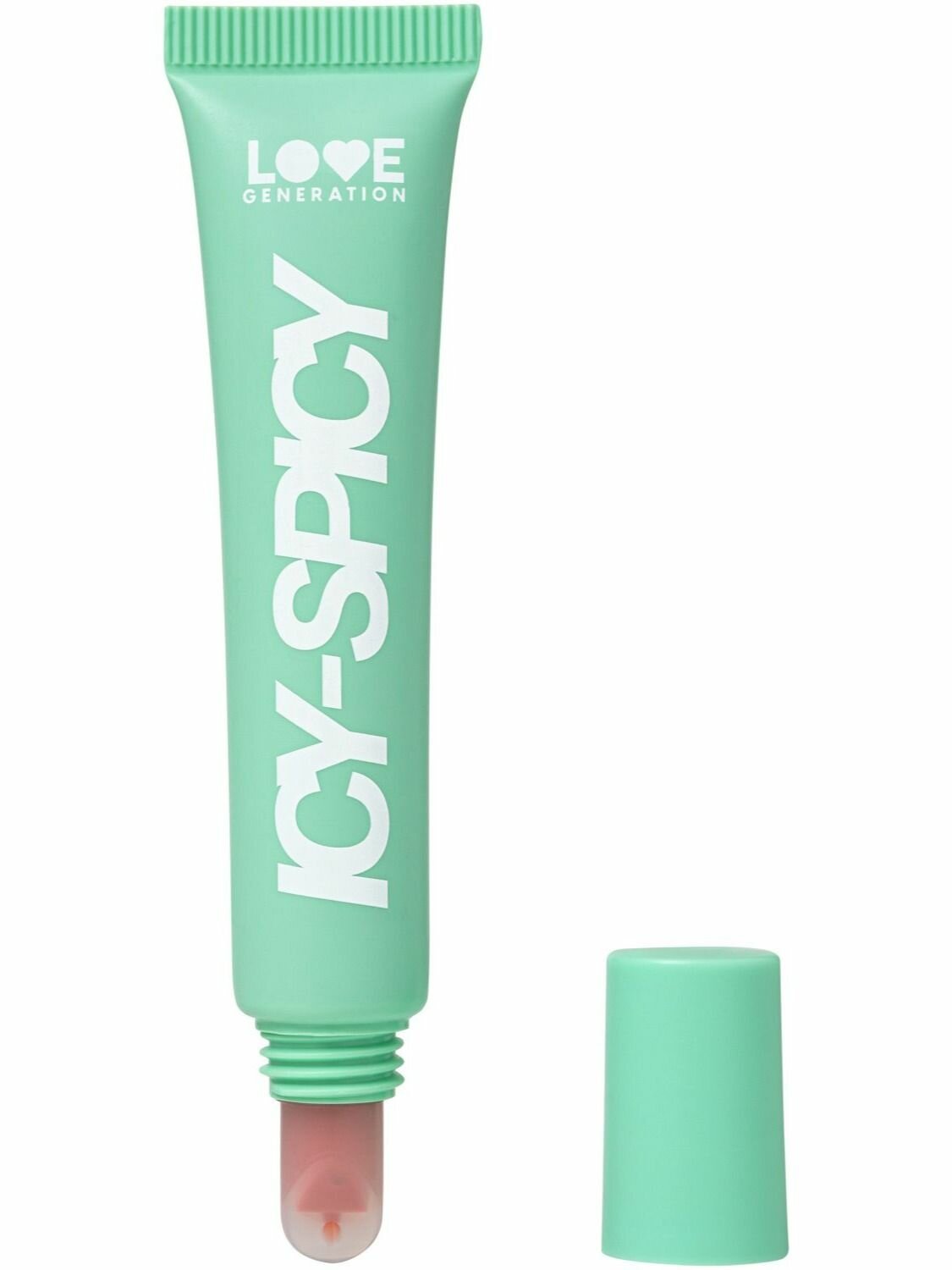 Love Generation Блеск плампер для губ Тон 01 Бежевый Icy-spicy глянцевый, с эффектом увеличения объема губ, 7 мл