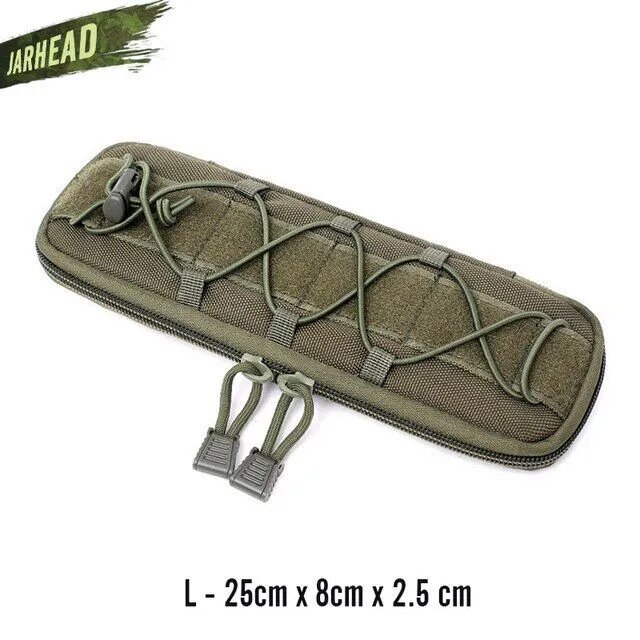 Тактический чехол для ножа, ножны, длиной до 23 см, MOLLE, нейлоновый 1000D. Цвет - зеленый.