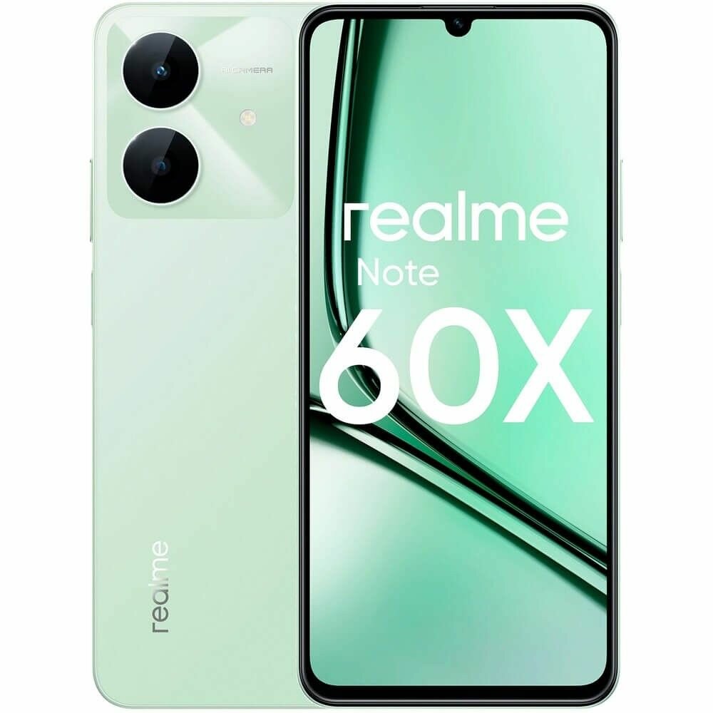 Realme смартфон RMX3938 Note 60х 3GB 64GB зеленый