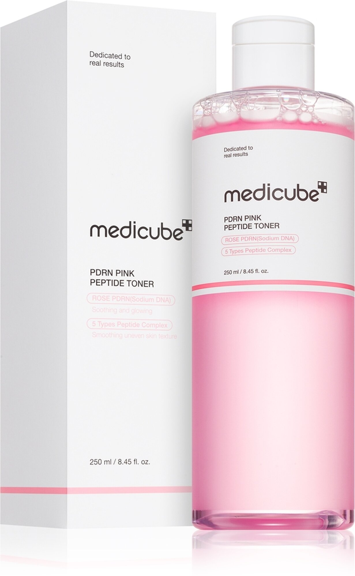 Medicube Осветляющий тоник для лица, который подтягивает кожу PDRN Pink Cica Soothing Toner 250 мл