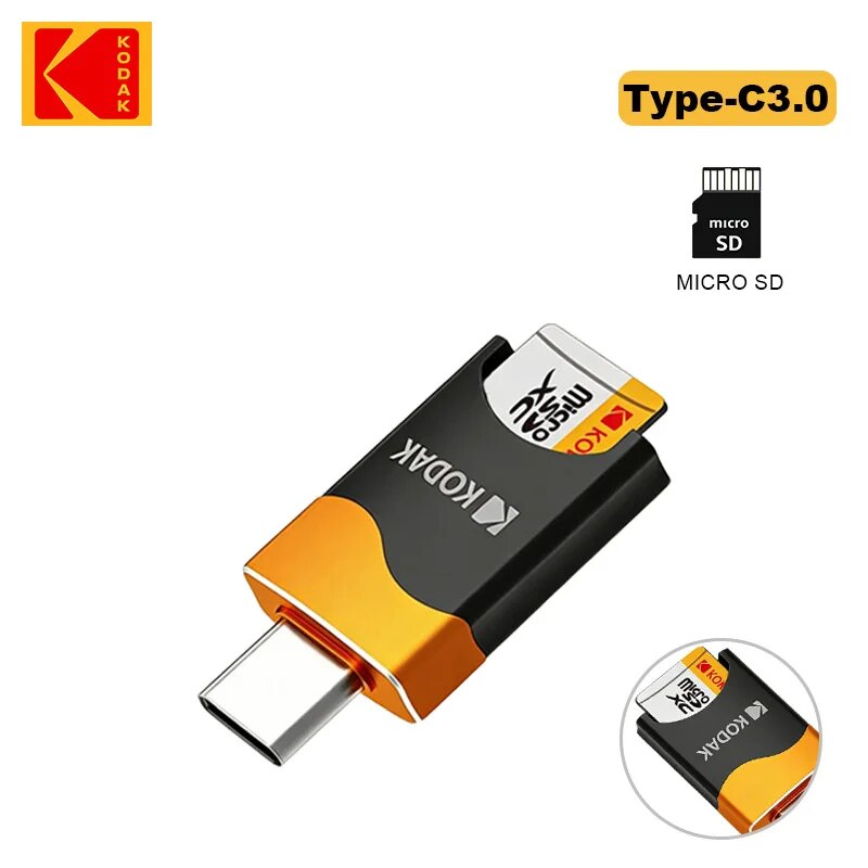 Кардридер Kodak T330 Type-C для карт Micro SD