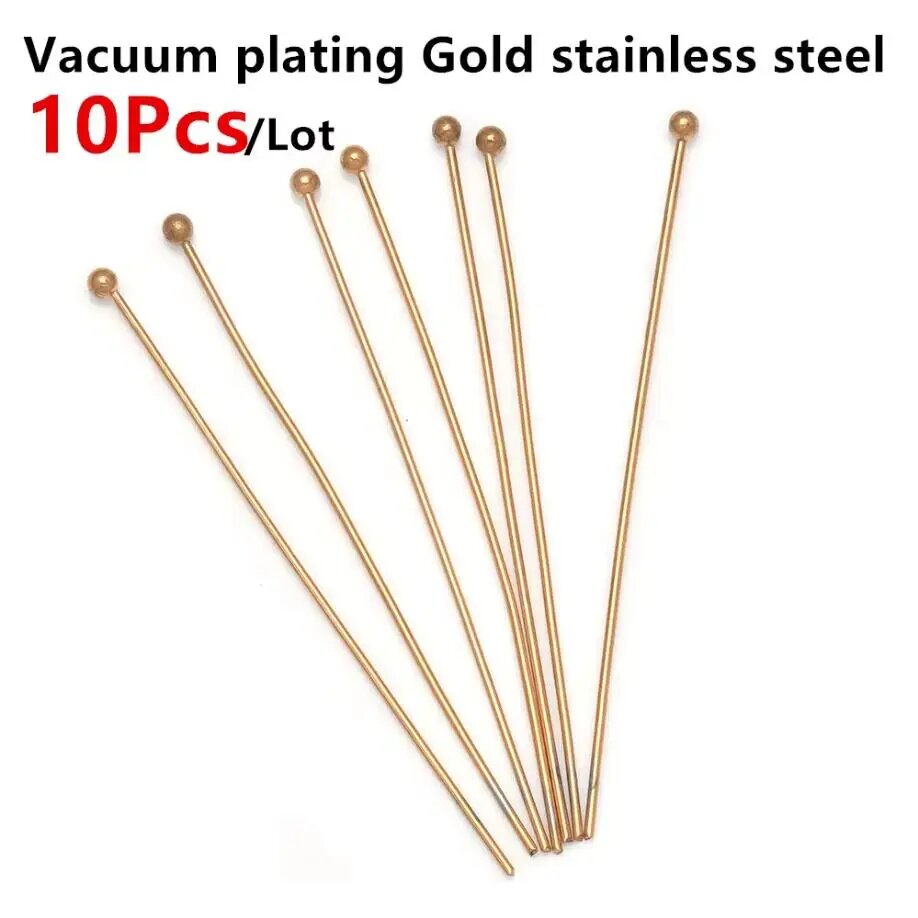 Булавки с шаровой головкой Moonrise 316 нержавеющая сталь 22 25 30 мм 0.6x30mm, Красный