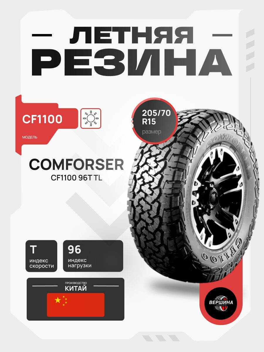 205/70 R15 COMFORSER CF1100 96T TL (летние шины)