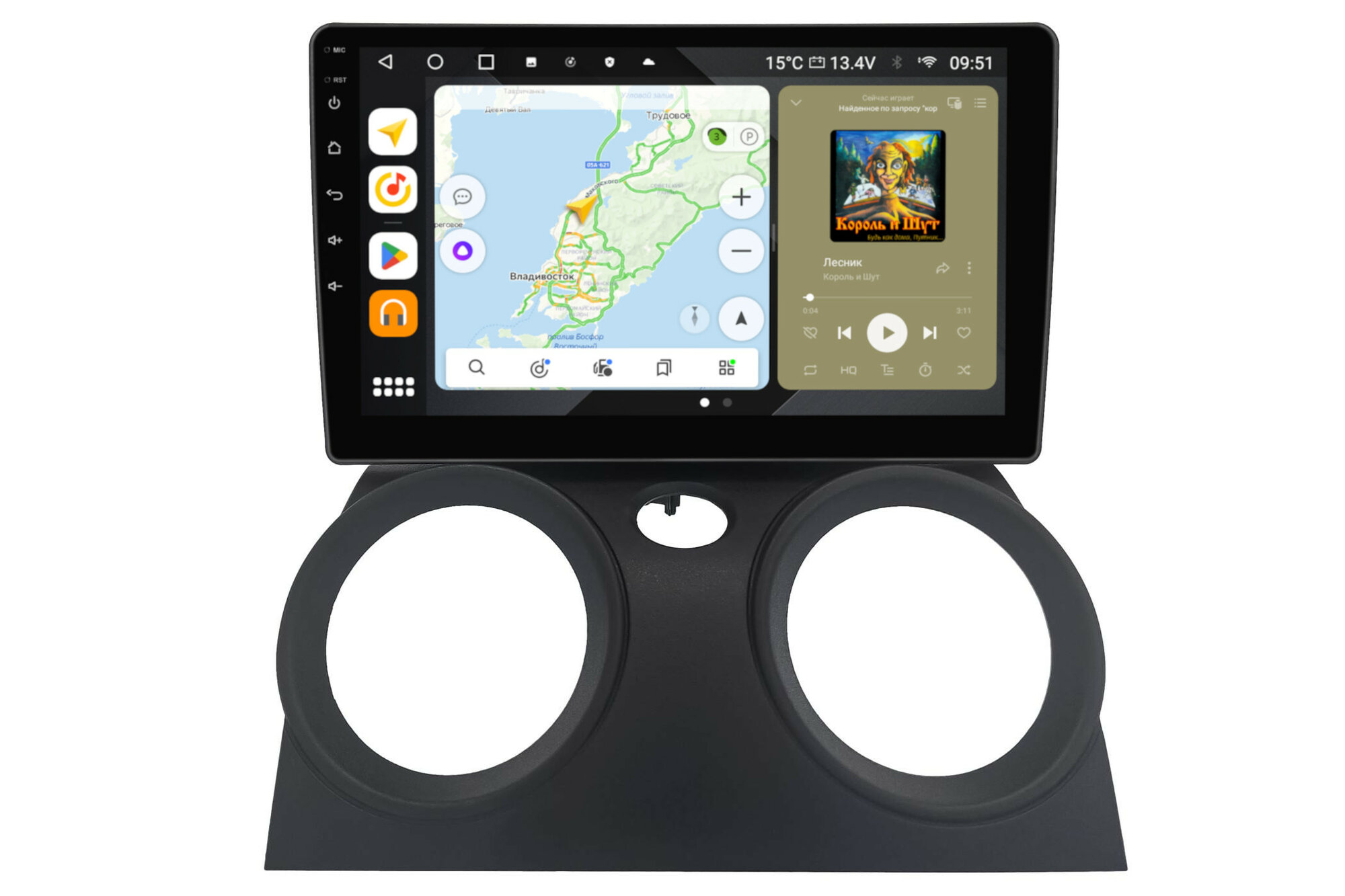 Магнитола Mitsubishi Colt 2002 - 2012 левый руль / 10 дюймов, 4/64GB, 8 ядер, DSP, 4G, Android 10 / Wide Media