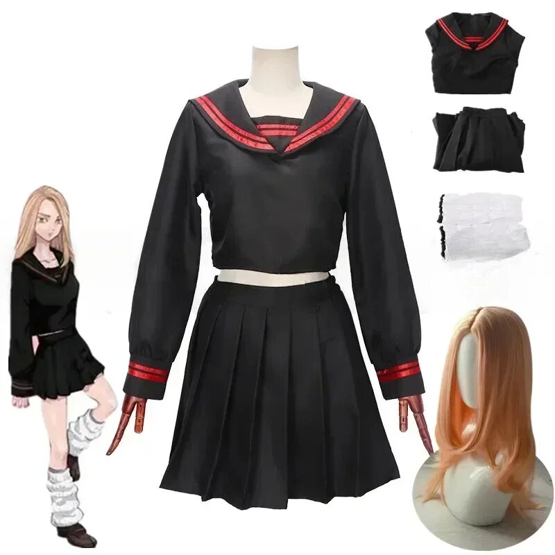 Косплей костюм Шиба Юдзуха из аниме Токио Мстители L, costume wig
