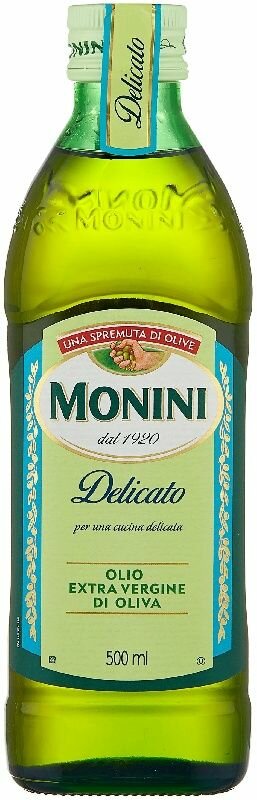 Масло MONINI оливковое Delicato E.V. /стекло/ 0,5л