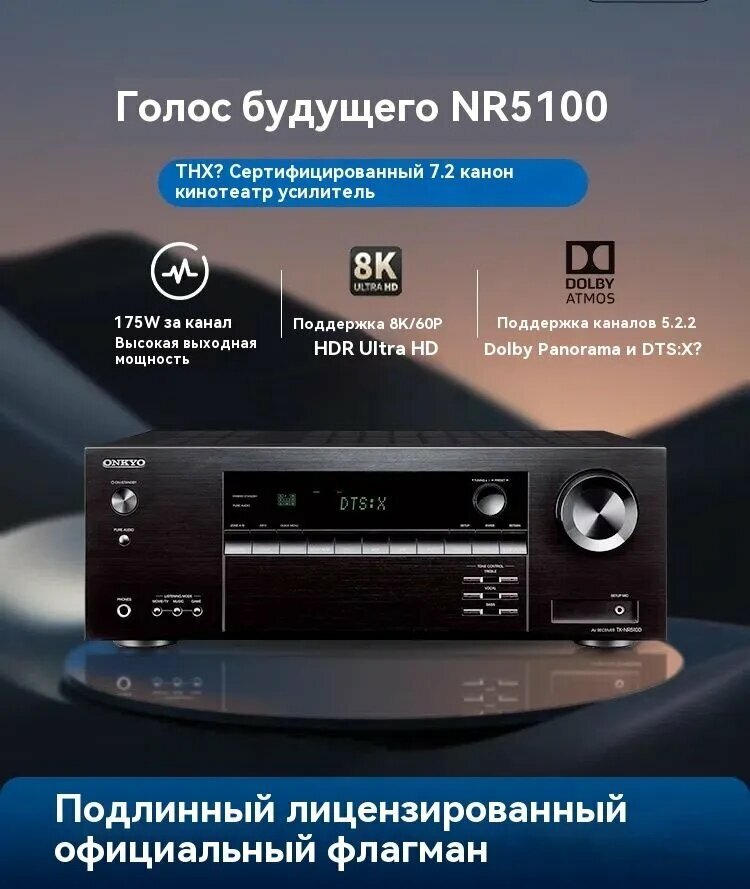 ONKYO TX-NR5100Усилитель домашнего кинотеатра 7-канальный домашний мощный панорамный звук AV усилитель