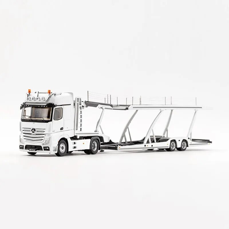 Машинка модель GCD 1:64 Mercedes Benz BRABUS двуxэтажный полуприцеп с прицепомr model