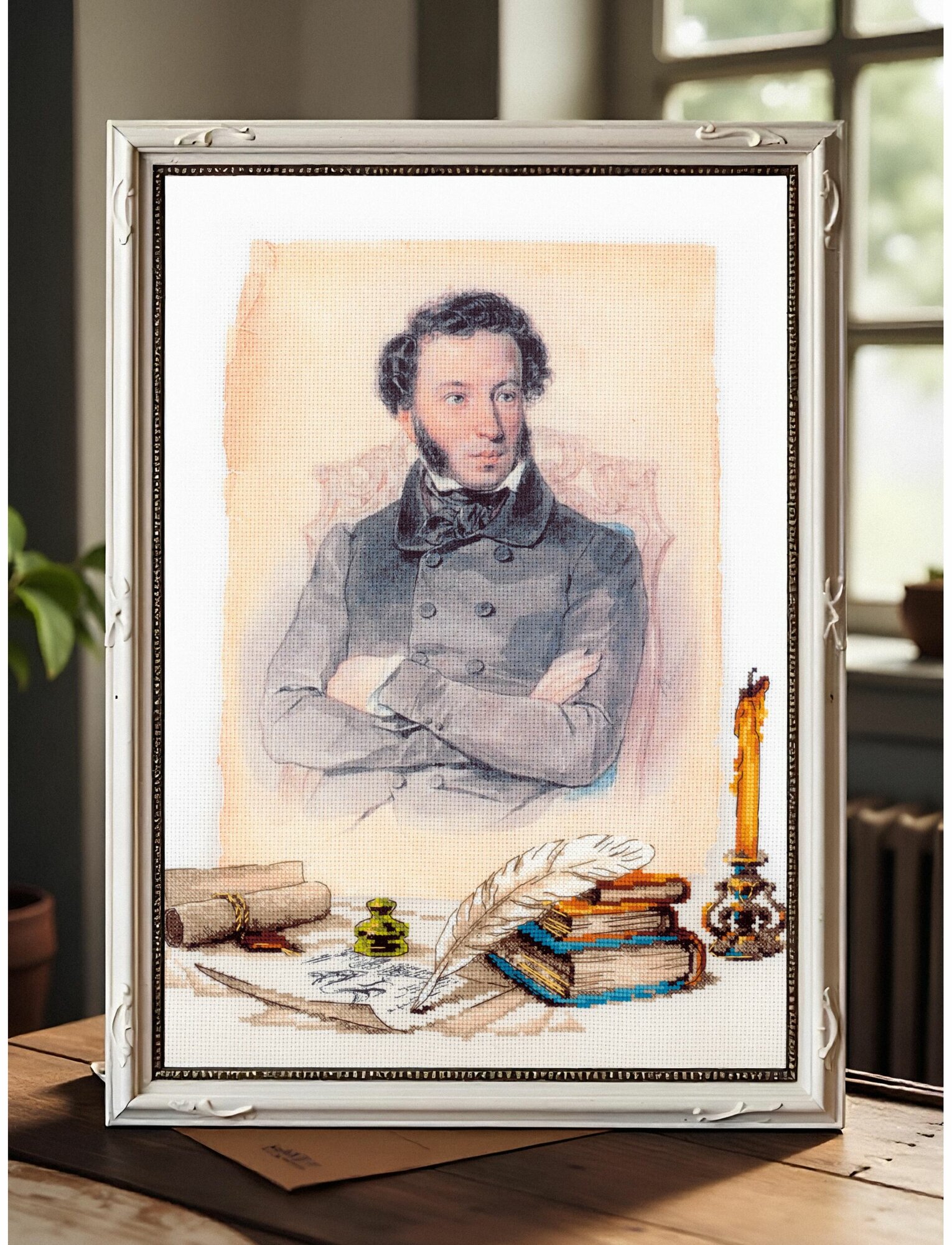 Набор для вышивания крестом Риолис, вышивка крестиком "Пушкин", 30*40 см, 0093 РТ