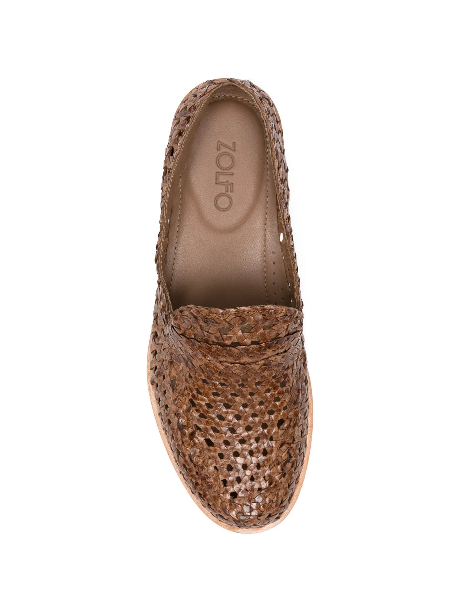 Лоферы ZOLFO Woven loafers, размер 41, коричневый — фото 1
