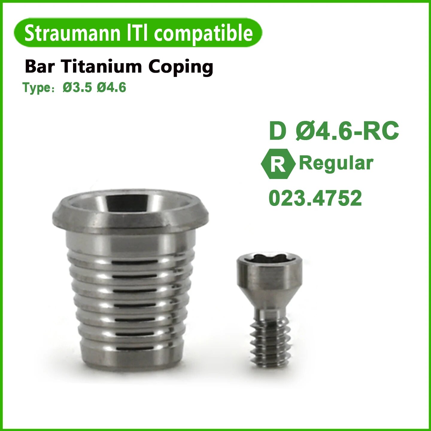 Титановый абатмент Straumann D 4.6-RC Regular