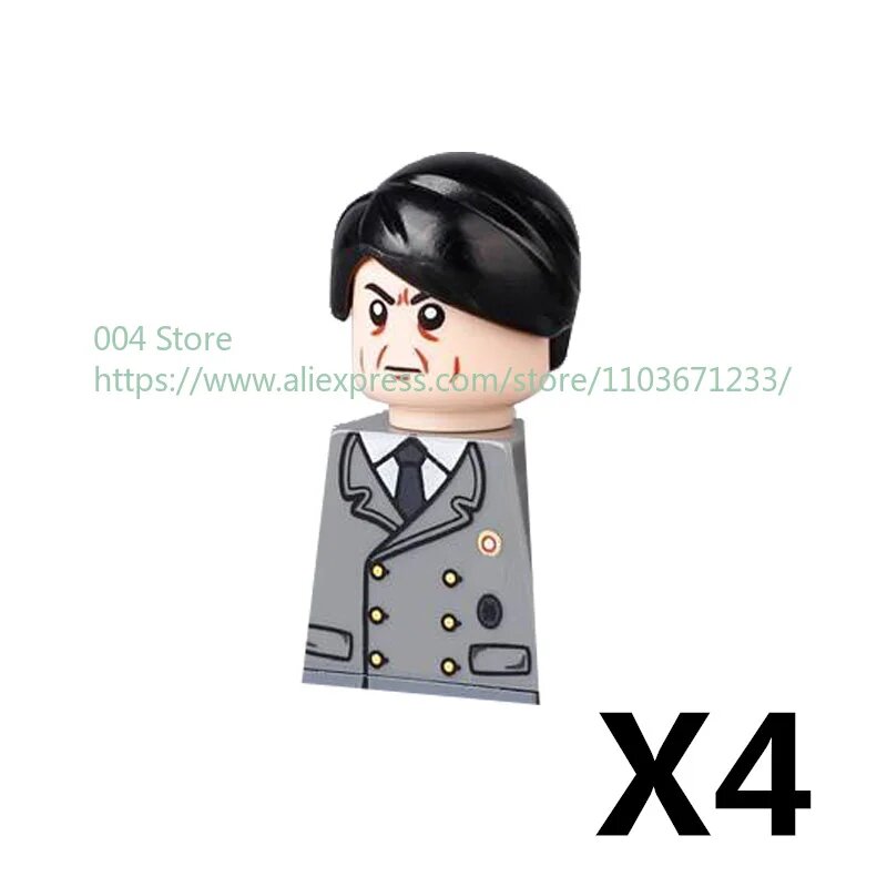 Военная фигурка солдата WWII, Цвет: B18-13-4PCS