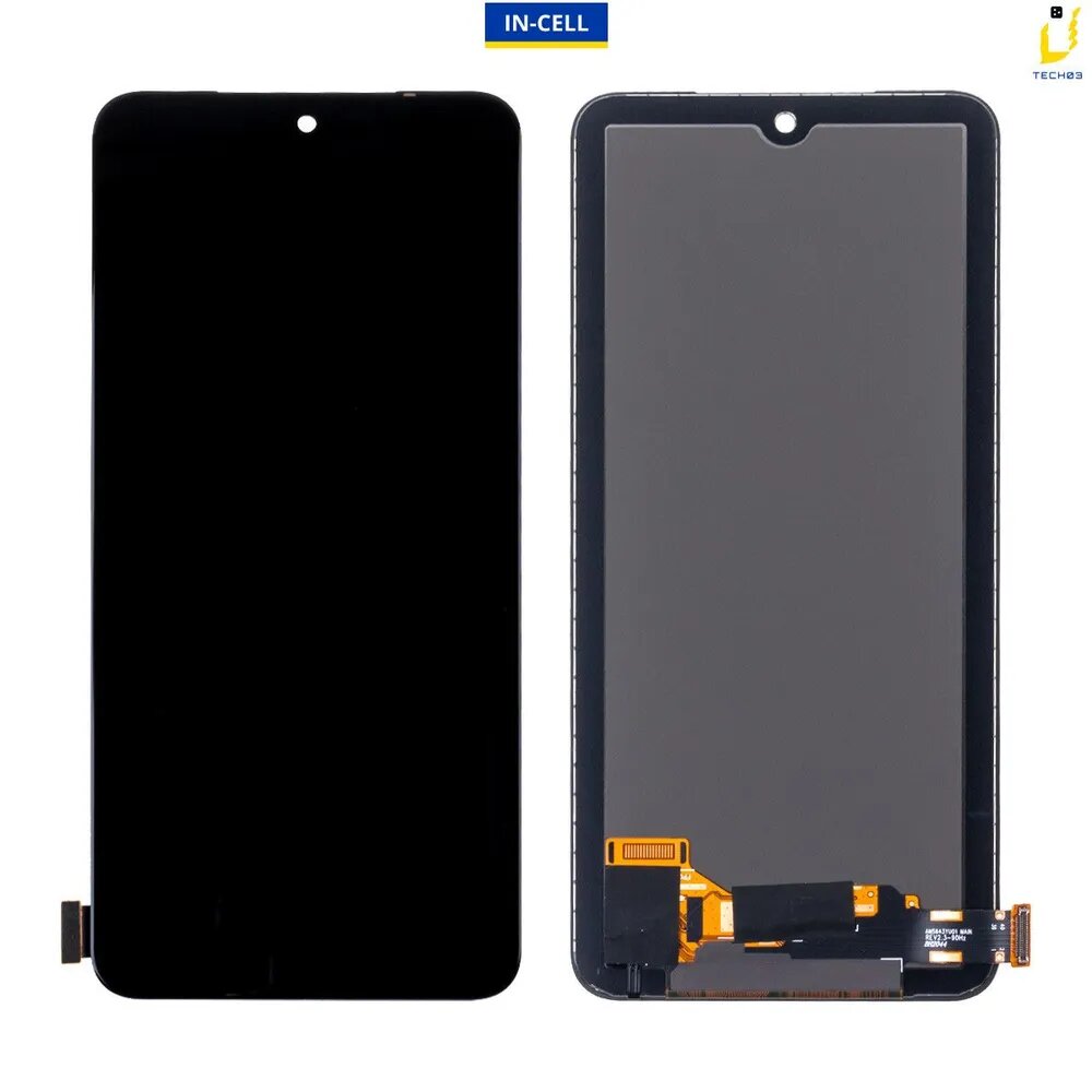 Дисплей для Xiaomi Redmi Note 10 / 10S / Poco M5s (M2101K7AG / M2101K7BNY / M2102K7AG / 2207117BPG) в сборе с тачскрином Черный - (In-Cell)