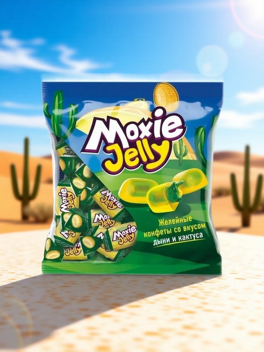 Конфеты Moxie Jelly дыня-кактус