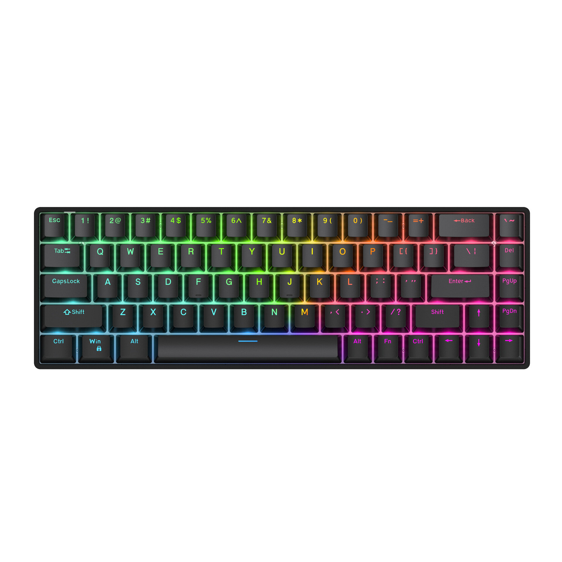 Клавиатура игровая механическая Raven68 с проводом, подсветкой RGB, регулируемым ходом клавиш, магнитными