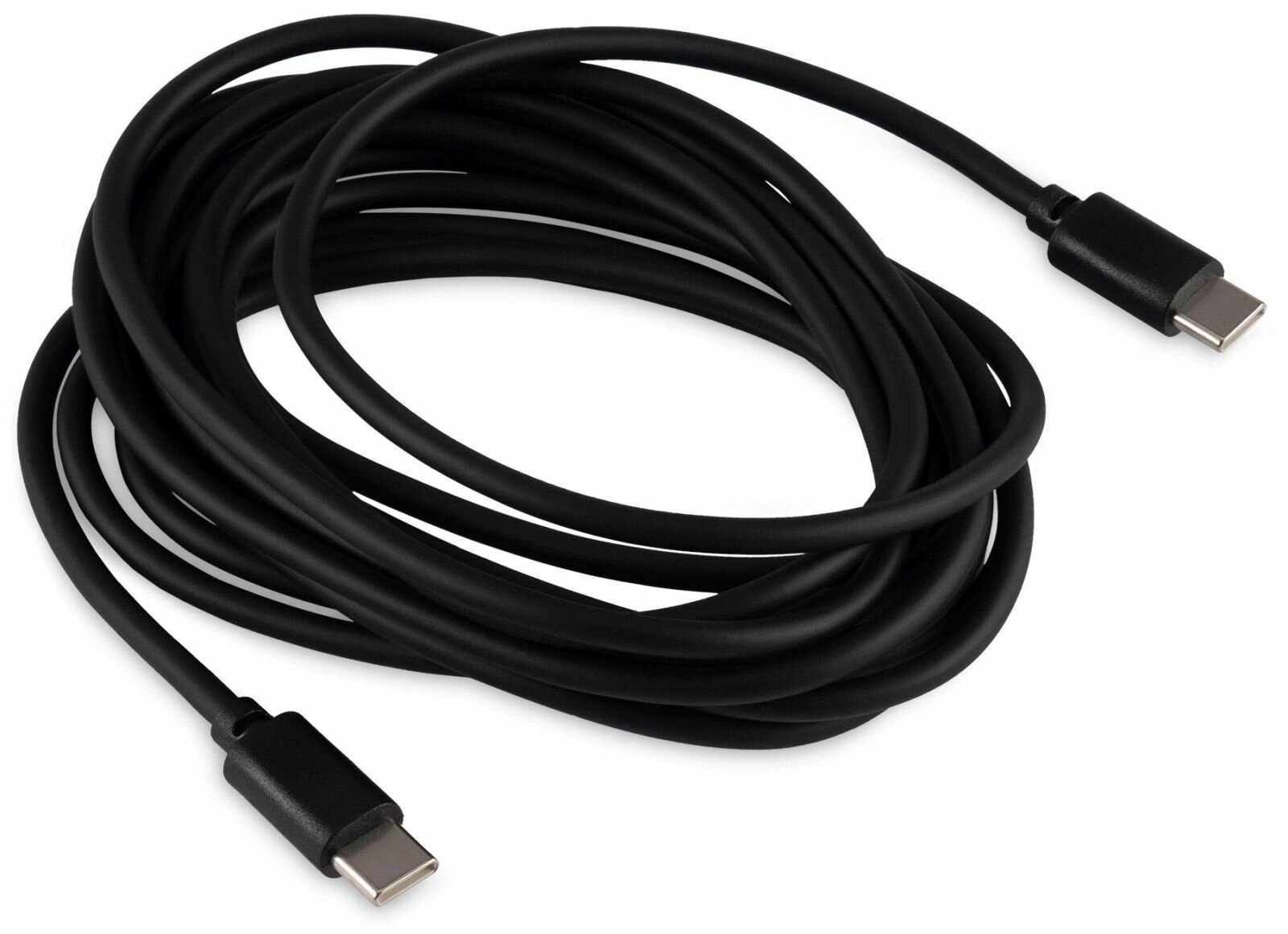 Кабель Buro USB Type-C m-USB Type-C m, 3 м, черный (BU-USB-CC-3M-100W)