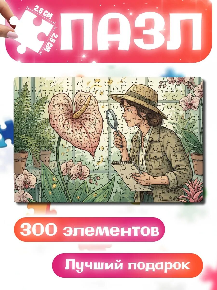 Пазлы для детей и взрослых Ботаника
