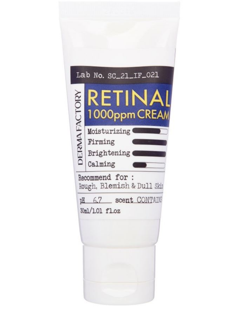 Крем Derma Factory Retinal 1000ppm Cream, Концентрированный крем для лица с ретиналом, 30 мл