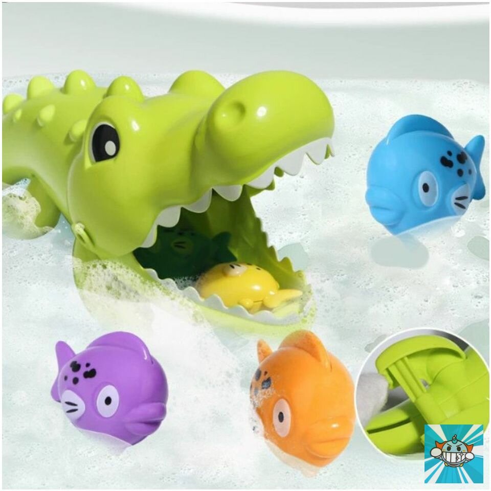 Детские игрушки для купания и игры крокодил