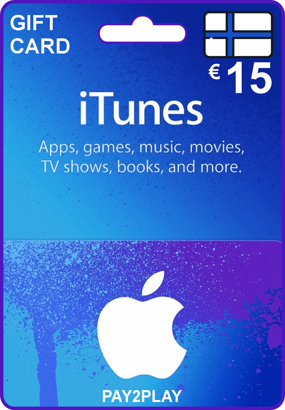 Подарочная карта Apple App Store&iTunes 15 Евро / Финляндия / (Apple ID) / Пополнение Счета
