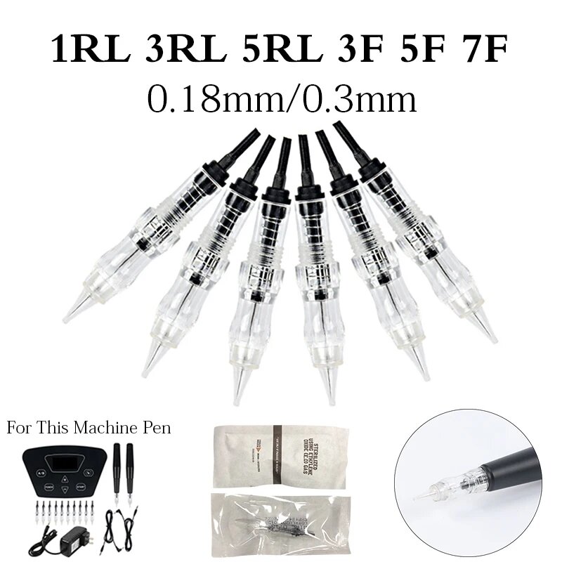 Иглы перманентного макияжа JARCY.C 1RL-0.18MM, 10шт