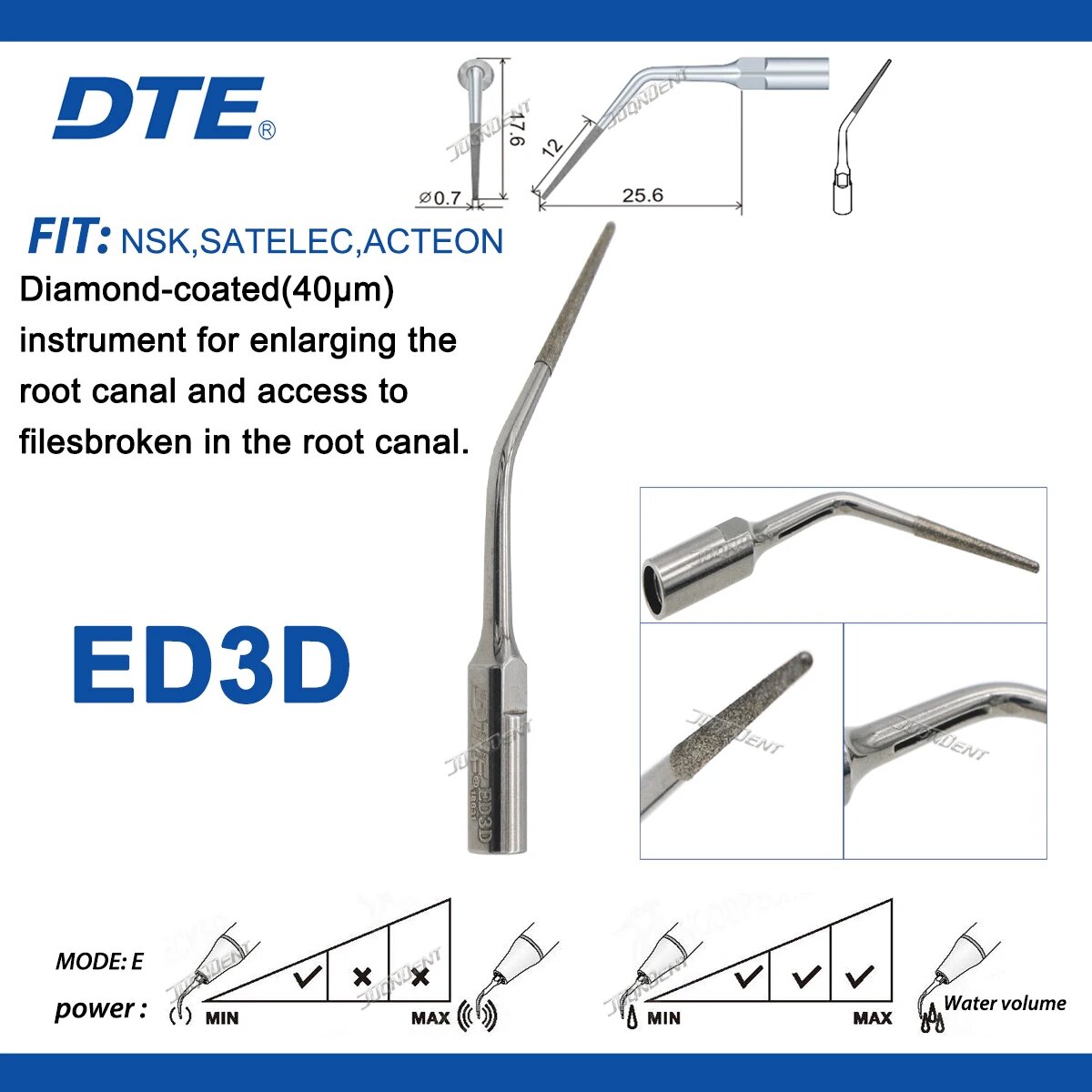 Насадка DTE ED3D для скалера NSK, Satelec, Acteon