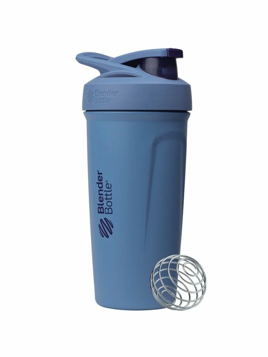BlenderBottle, Шейкер спортивный, Серия Sport Stainless, Gameday Blue, 710 (24 унций)