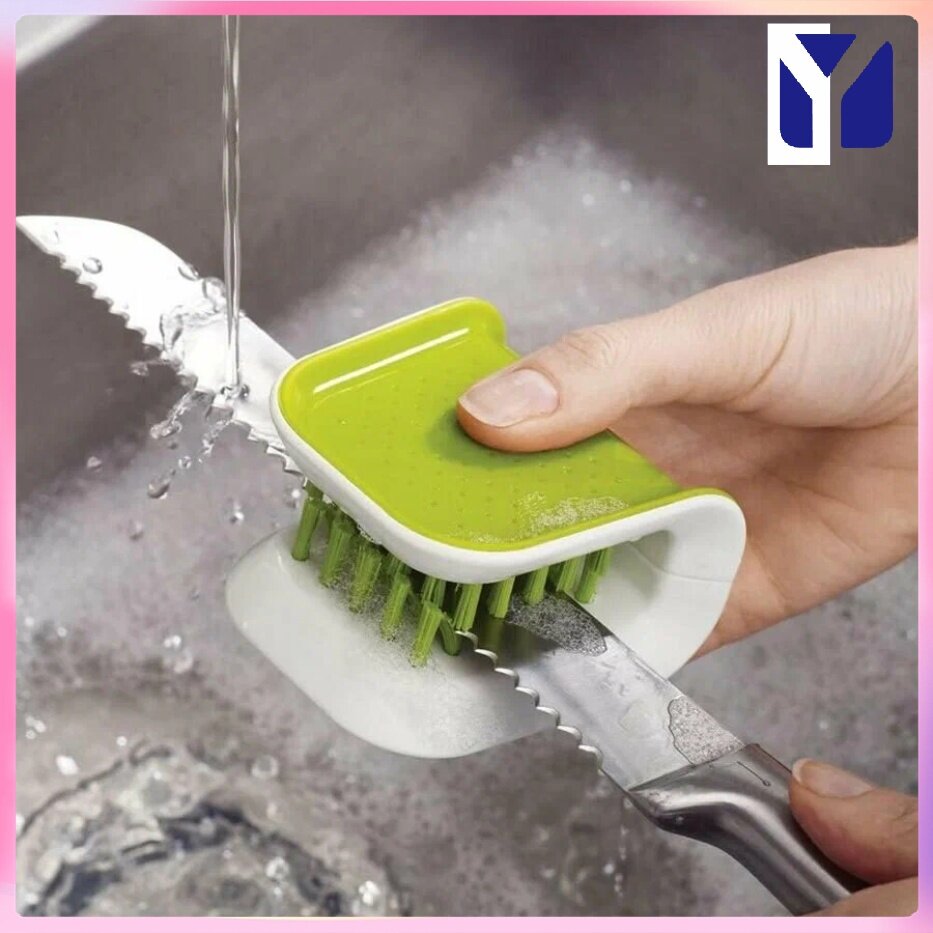 Щетка для столовых приборов и ножей BladeBrush Бело-зеленая 85105