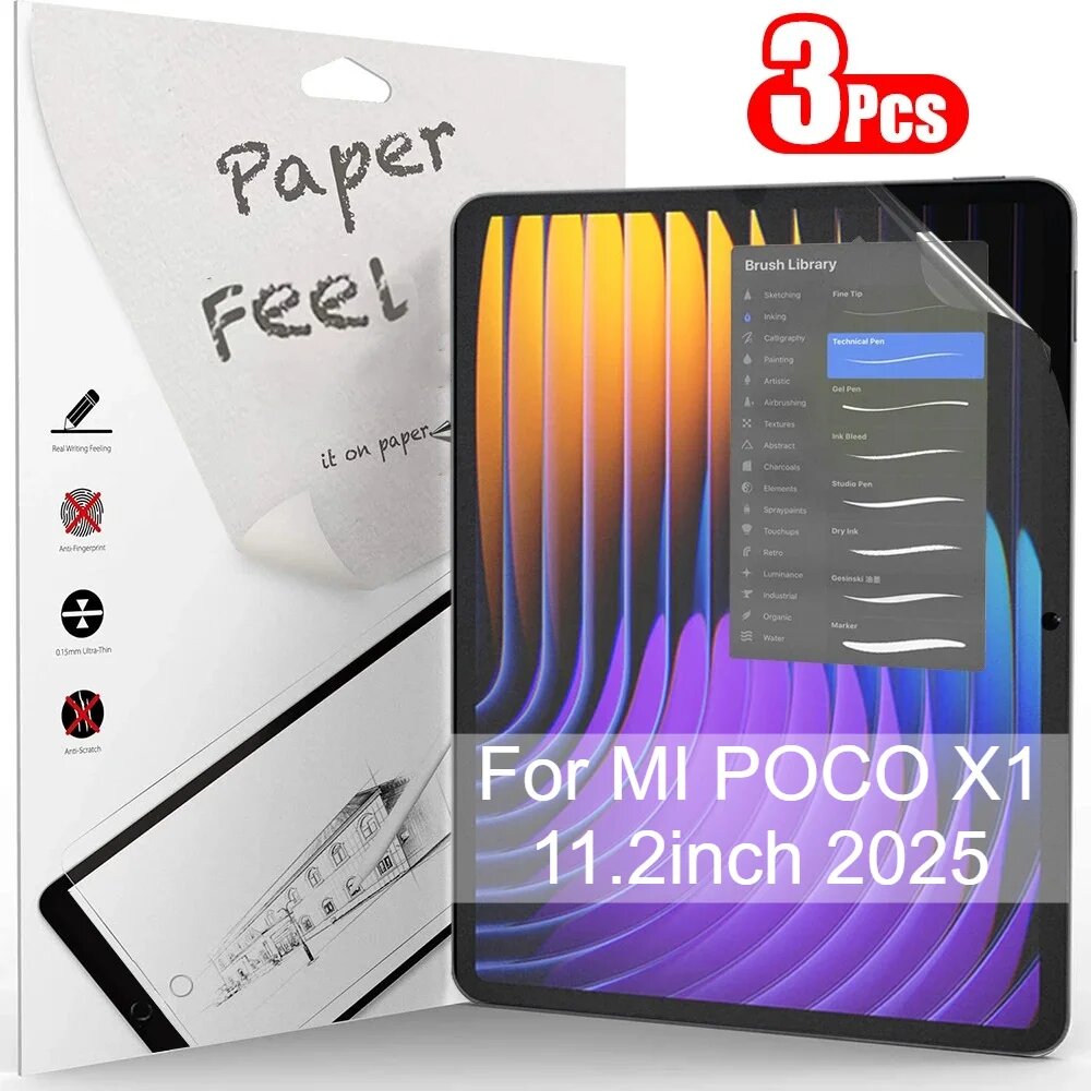 Защитные пленки Paper Feel для POCO Pad M1 12.1, 3 шт