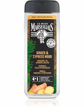Средство для душа Le Petit Marseillais Ginger & Cypress Wood для мужчин, 400 мл