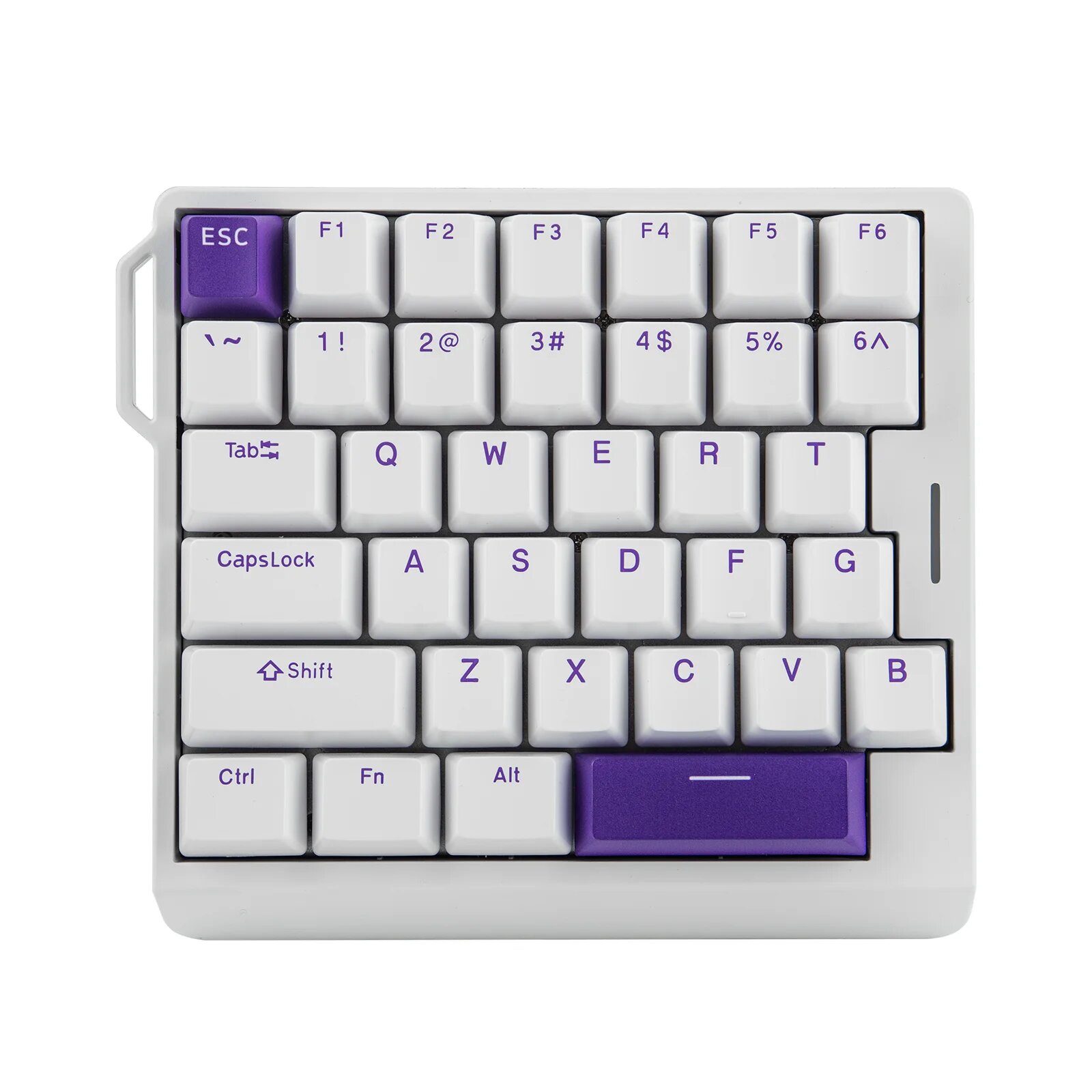 EPOMAKER HE30 Бело-фиолетовая игровая клавиатура