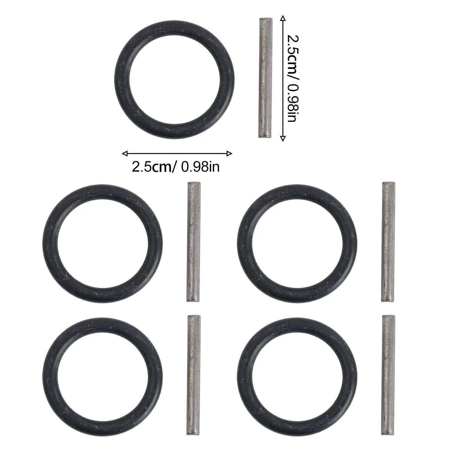 Стопорные кольца для ударных гайковертов 1/2 дюйма 10 Sets, Set C