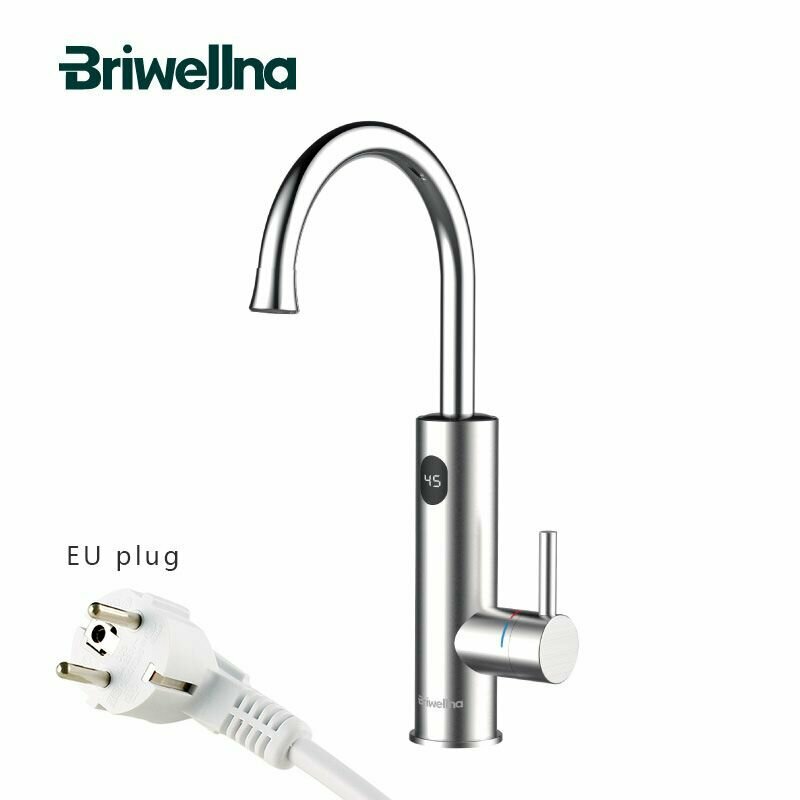 Электрический проточный водонагреватель Briwellna, 220 В, 2 в 1, кухонный кран, безрезервуарный водонагреватель, кран Chauffe Eau Instant Geyser KM12