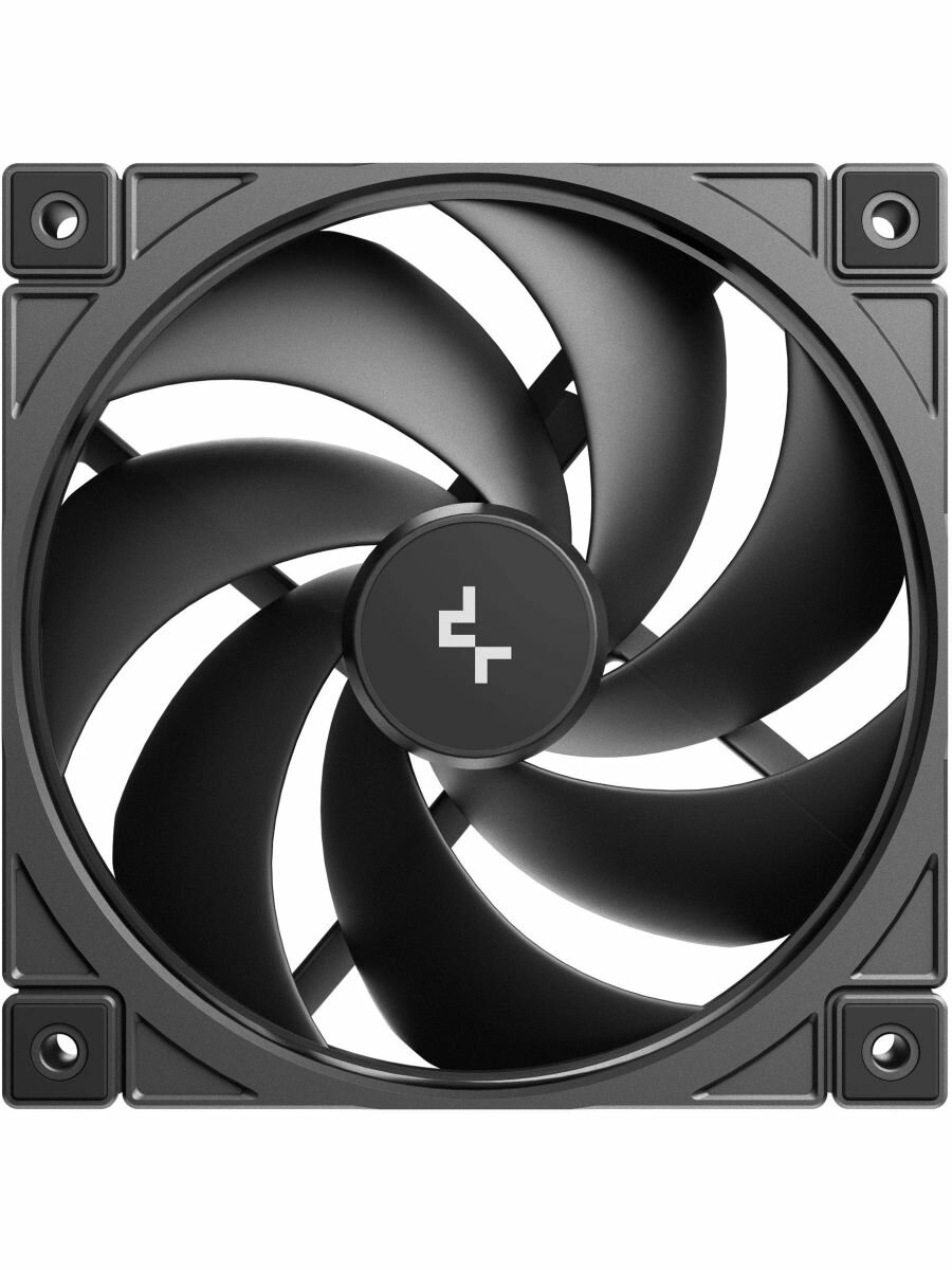 Вентилятор DeepCool FD12 V2 120мм, 4-pin, 2500об/мин, 35.6 дБ, черный, Ret r-fd12v2-bknpn1-g