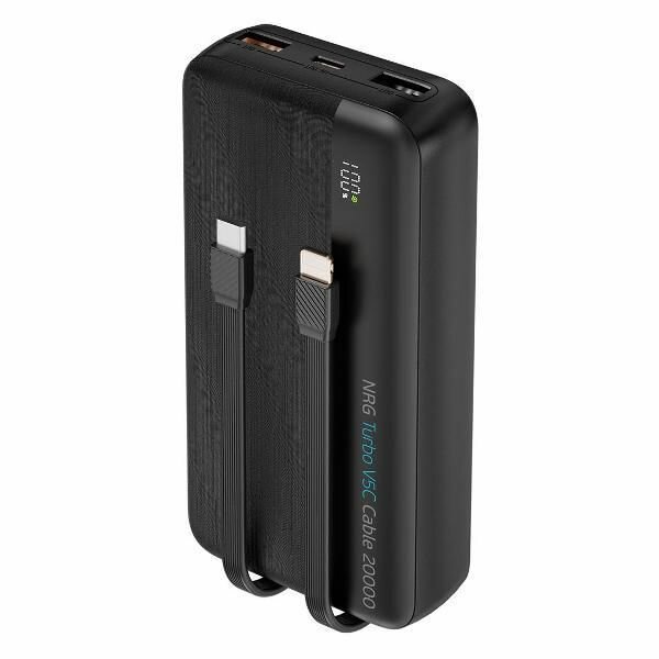 Внешний аккумулятор Deppa NRG Turbo V5C Cable 20000 мА-ч черный (33716)