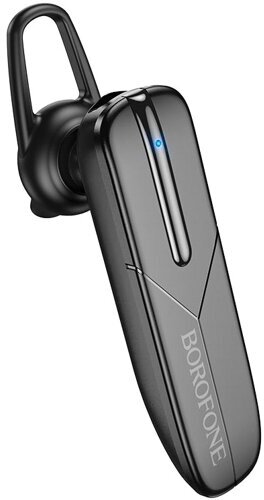 Bluetooth моно гарнитура Borofone BC36 Lucky Black микрофон с наушником, hands free - черная