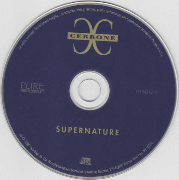 Аудио CD Cerrone "Supernature" CD M/M — фото 1