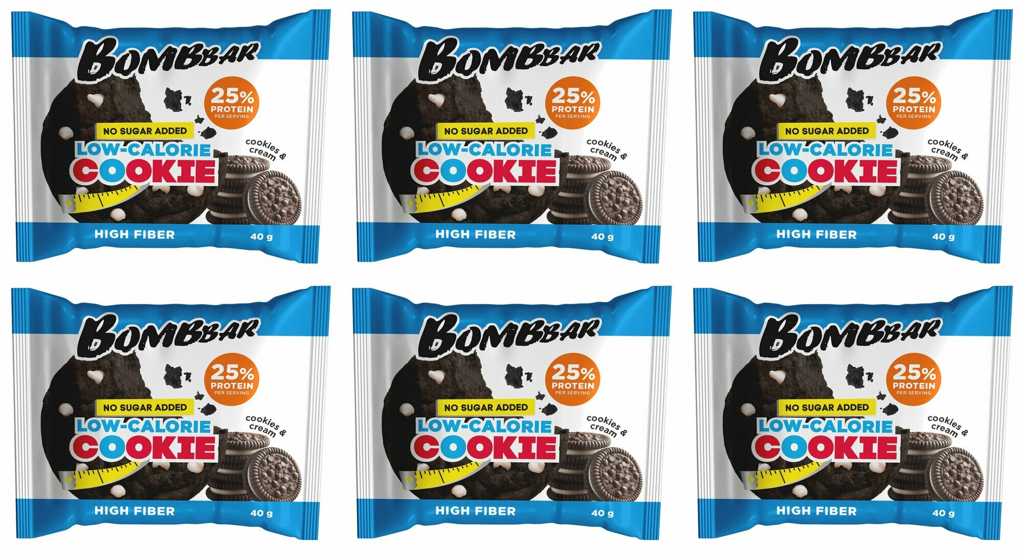 Bombbar Печенье Крем, 40г, 6 шт